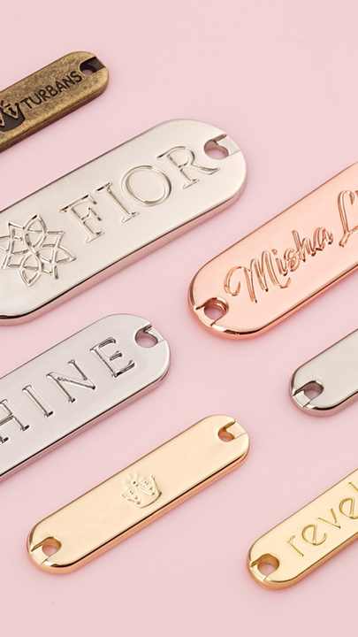 Engraved Sewing Metal Custom Clothing Labels by Kangsheng