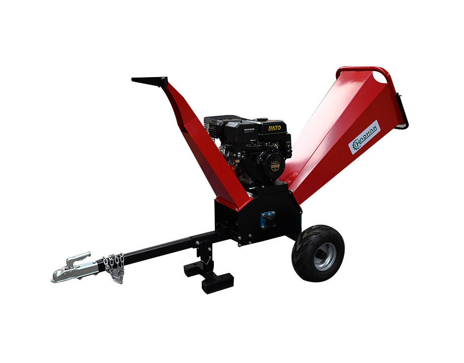 GC155 Drum Cutting Garden Waste Shredder 15HP 120mm Off-road Tire Wood ...