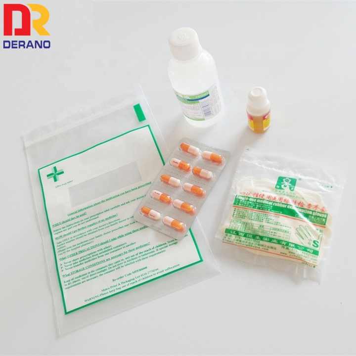 Medical Grade Resealable PE Medicine Envelope - Secure & Customizable