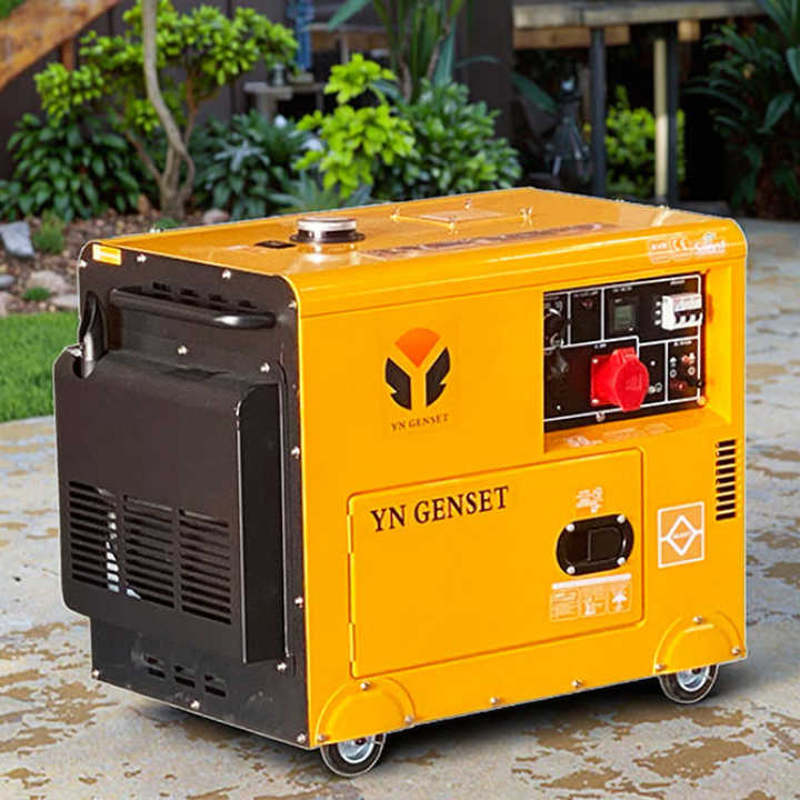 High Quality 5kw Silent Portable Diesel Generator for House Use Single Three Phase 1500rpm ...
