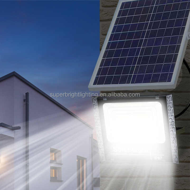1000w Solar Power Outdoor Lamp with LED Floodlight Waterproof IP65