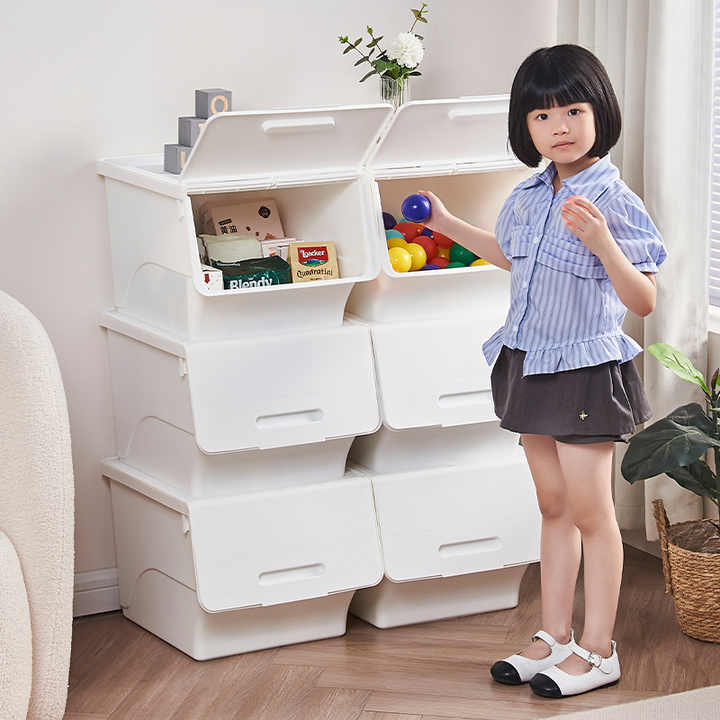 CHPP01 Children's Toy Organizer Plastic Children's Flip Cover Storage ...