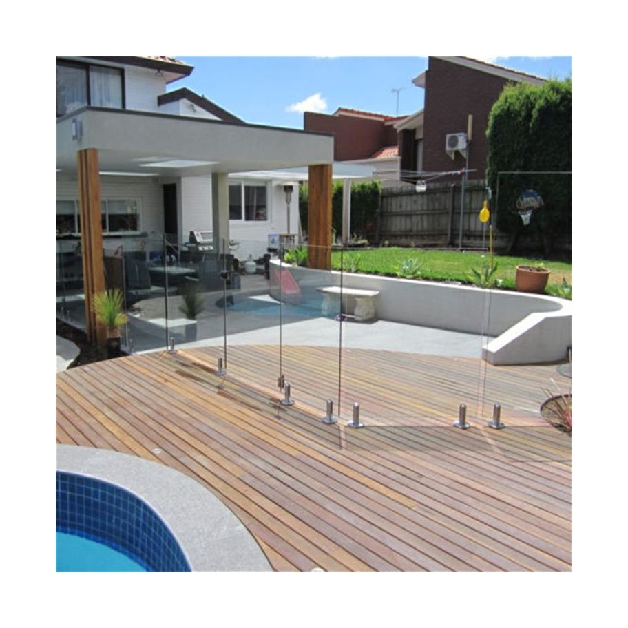 Modern Frameless Glass Pool Fencing Balustrade Railing Stainless Steel ...