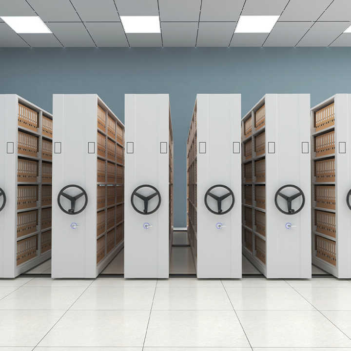 File Cabinet Library Furniture Mobile Shelving Archives Compactor ...