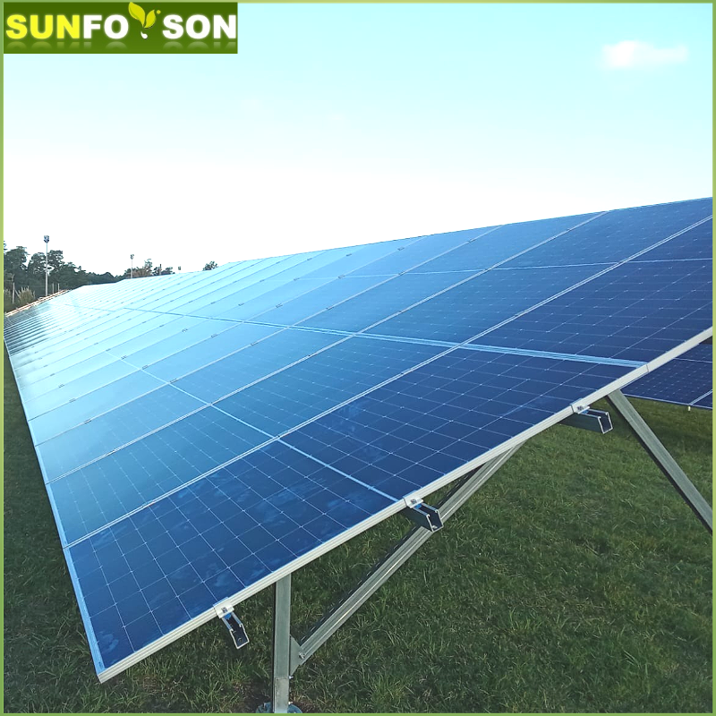 Framed PV Module Ground Mounting System Large Scale Solar Power Plant ...