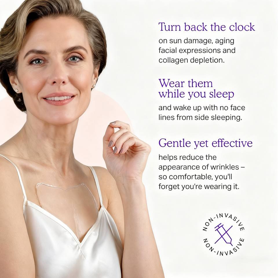 Reusable Anti Wrinkle Chest Pad - Silicone for Aging Skin