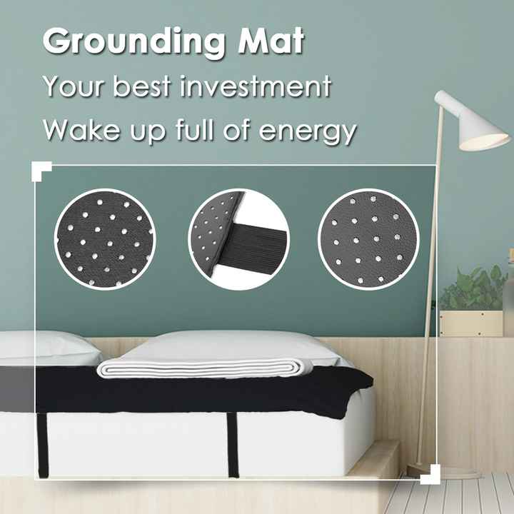 OEM Earthing Bed Sheet Premium Ground Therapy Mats BLOCK EMF Double ...