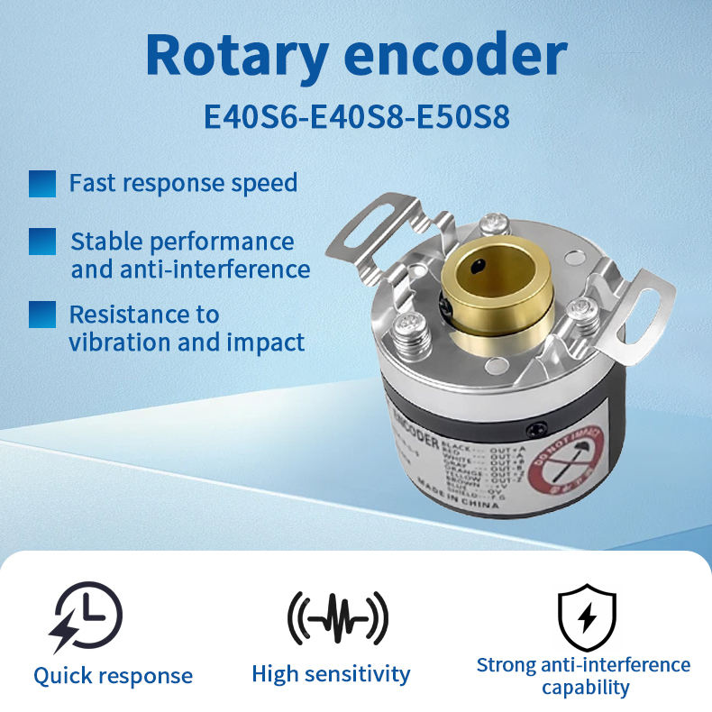 Incremental Rotary Encoder 40mm 6mm Solid Shaft Encoder Replacement for ...