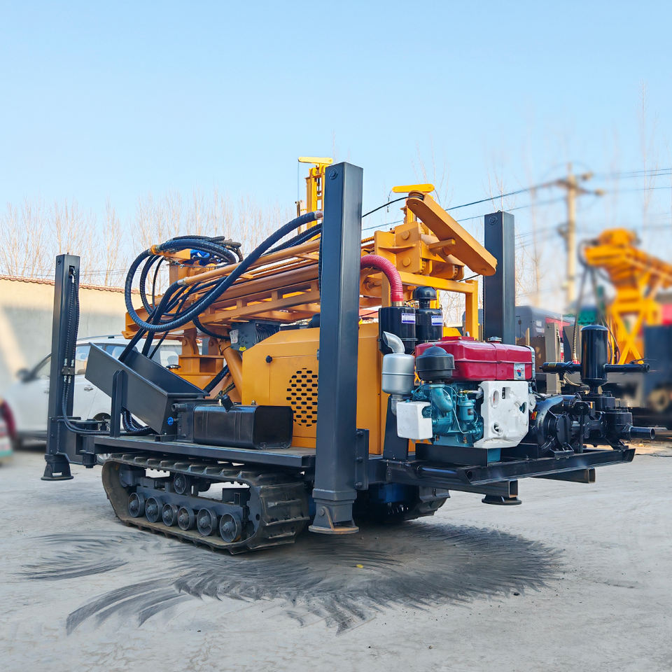 Tracked Water Well Drilling Rig 220m Drill Deep Crawler DTH Drilling ...