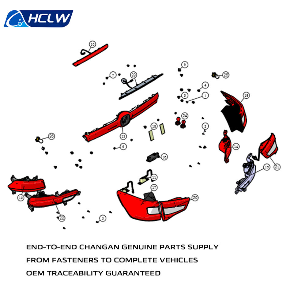 Genuine HCLW Red Rear Tail Light Assembly for Changan CS75 2018- OME ...
