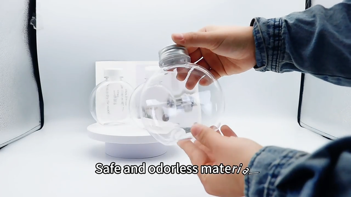 Custom Logo 300ml PET Beverage Container - Flat Round Shape