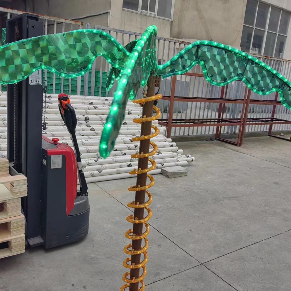 DC30v 7ft Height Outdoor Garden Palm Tree Led Rope Lighted Palm Trees ...