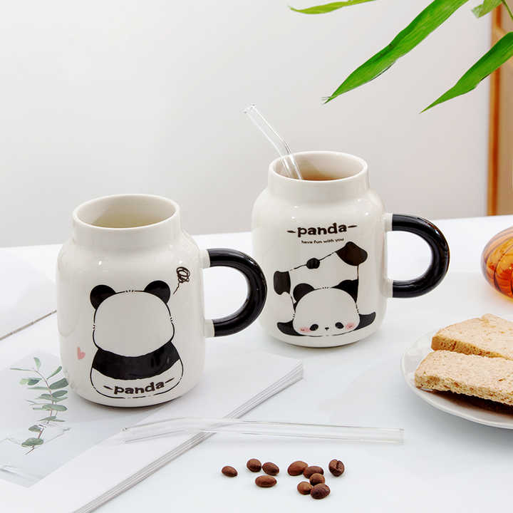 Creative Panda Ceramic Mug - Perfect for Breakfast & Coffee
