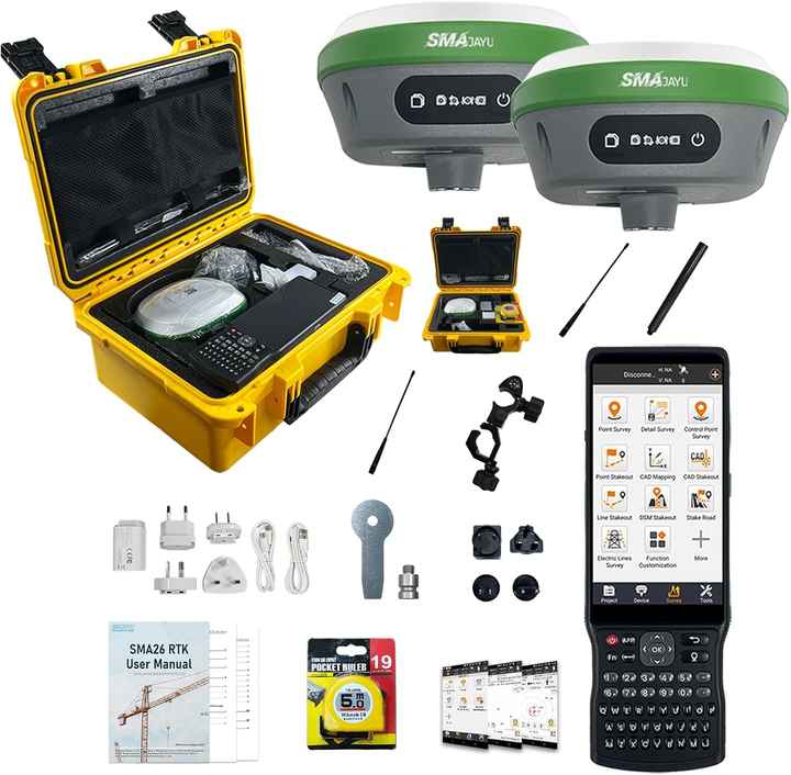 SMA26 Pro Rover and Base RTK PPP PPK GNSS Surveying System with ...
