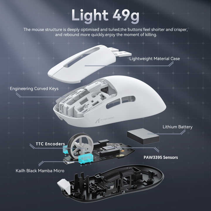 Attack Shark X3 26000 Ultralight Gaming Mouse - RGB USB