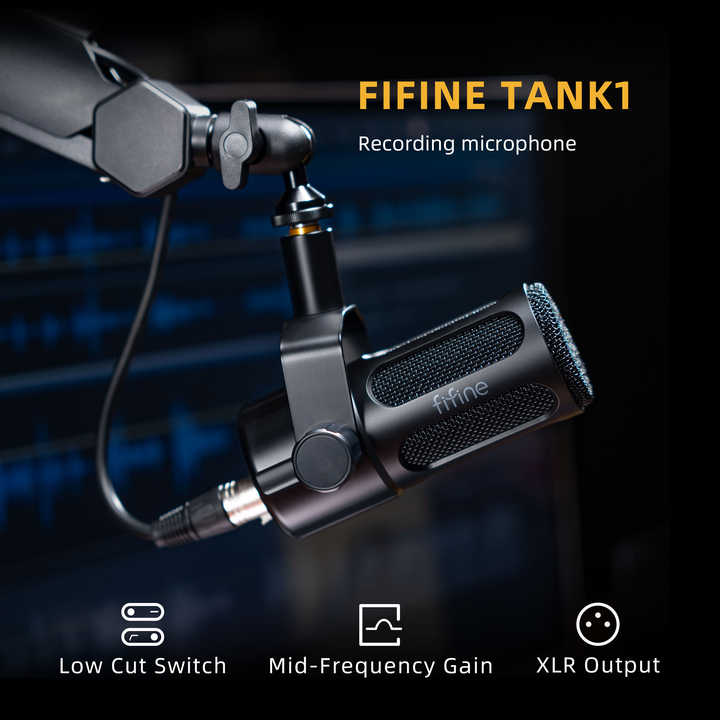 Fifine Tank1 - Professional Condenser Microphones for Podcasting