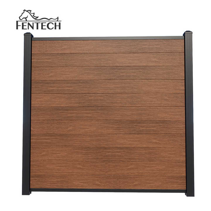 Fentech Fireproof Wpc Fence Panels Waterproof Outdoor Wood Plastic ...