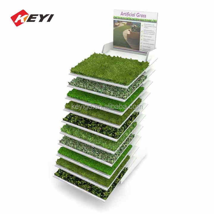 Waterfall Metal 10 Tier Artificial Grass Display Stand