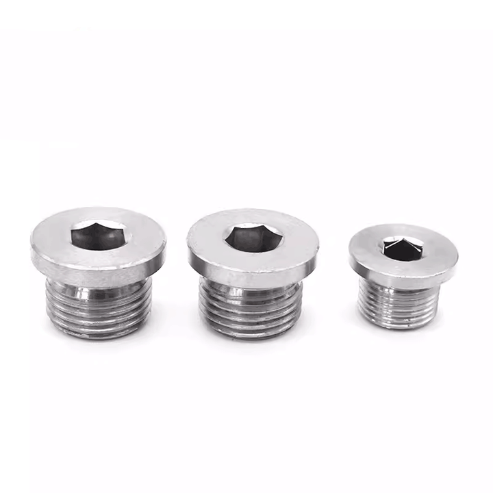 DIN908 stainless steel hexagon plug Oil Pipe Plugs Hexagon Socket Screw Plug| Alibaba.com
