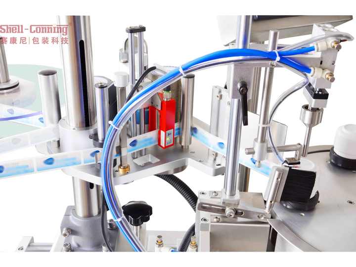 Shell-conning Intelligent Semi-automatic PE PVC Round Bottle Labeling ...
