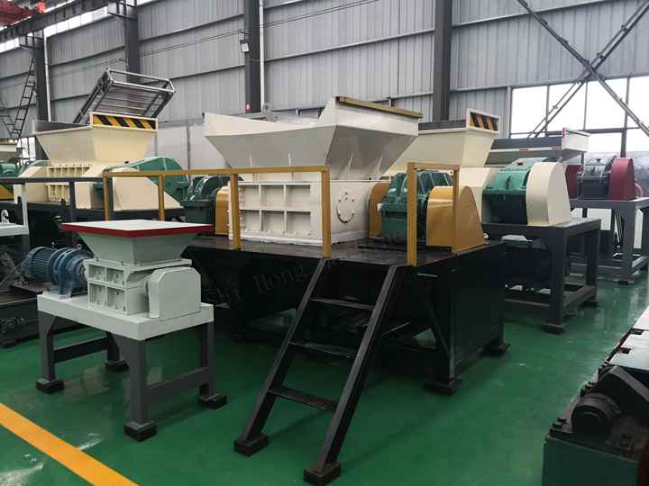 8 Tons/hour Industrial Twin Shaft Shredder for Metal Recycling