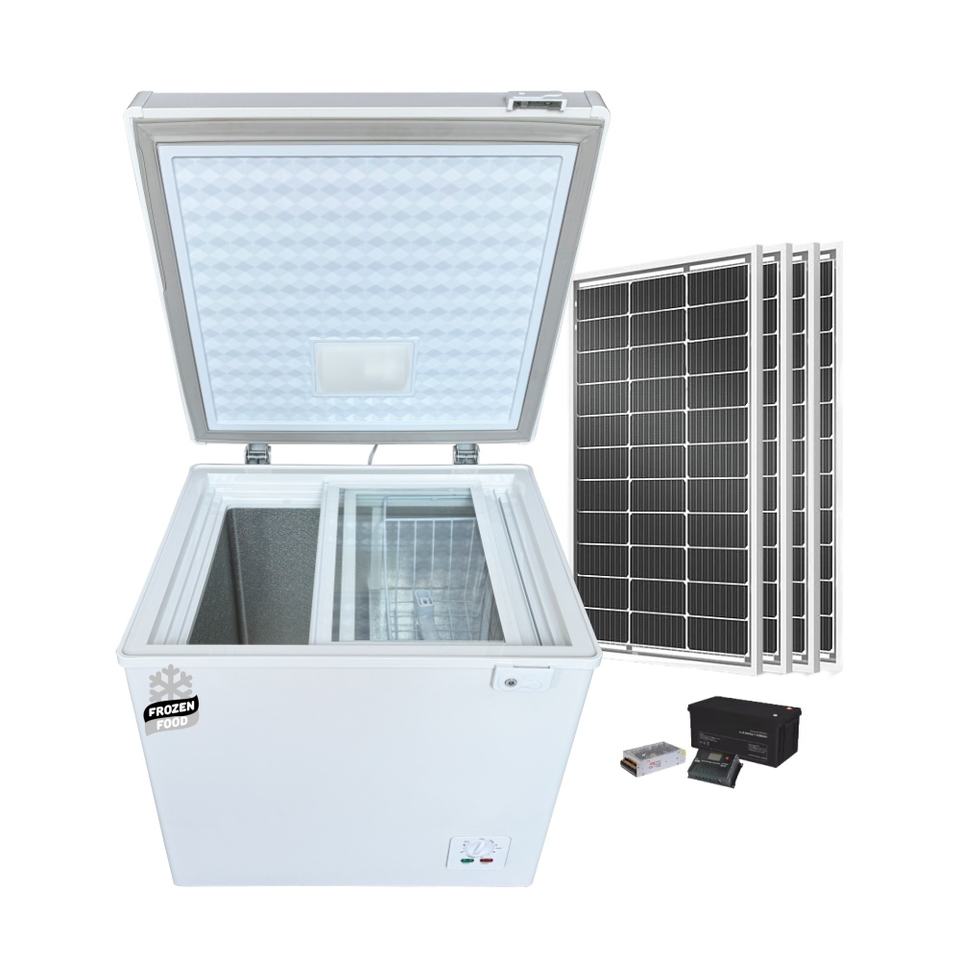 Custom Color Solar Chest Deep Freezer 108 Liters Battery Power ...
