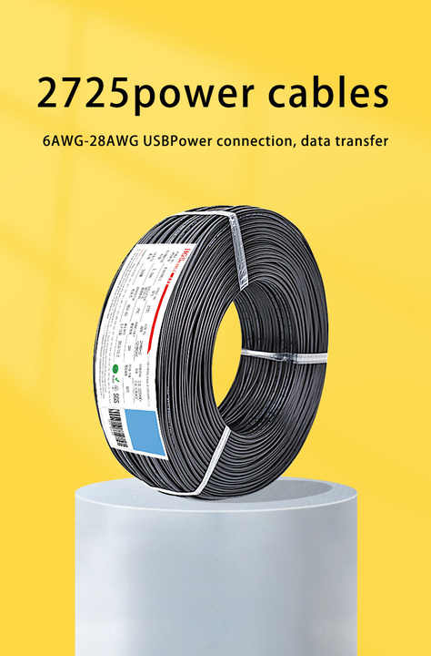 Grosir 2725 Kabel Kepang Kabel Terlindung 24awg 2Core 28awg 2Core OD4.0mm Kabel Data USB ...