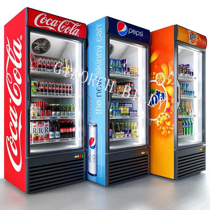 Soda Display Coolers - Efficient Coca Cola Fridge Sizes