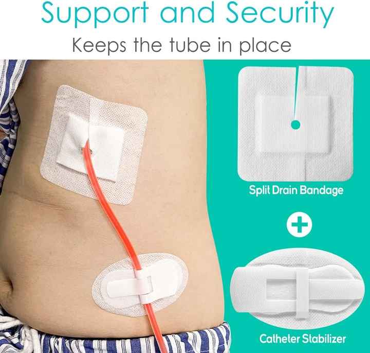 Feeding Tube Pad - Aseptic Drainage & G Tubes Pads Holder