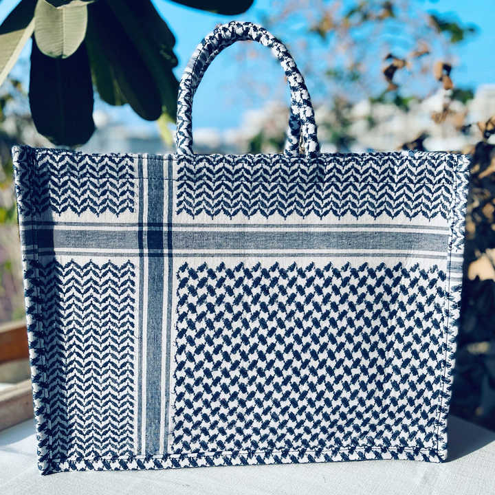 Shop Our Customizable Palestinian Bag with Keffiyeh Design