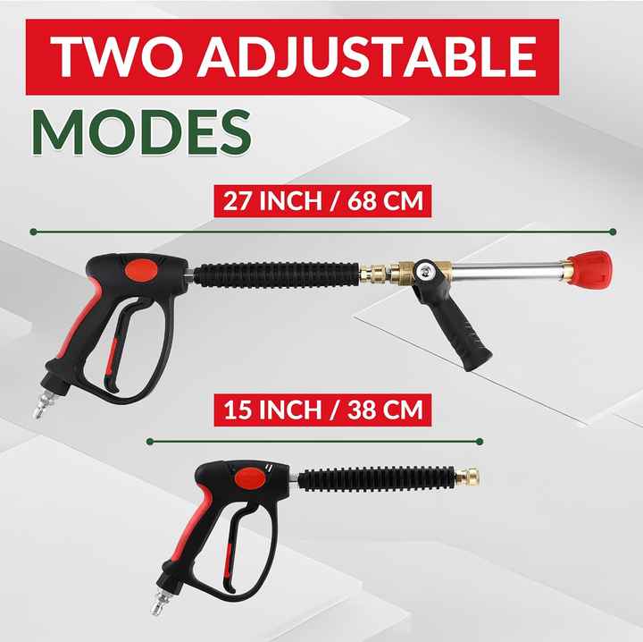 27 Inch New Dual Range Spray Gun Lance Power Washer Gun Two-Section ...