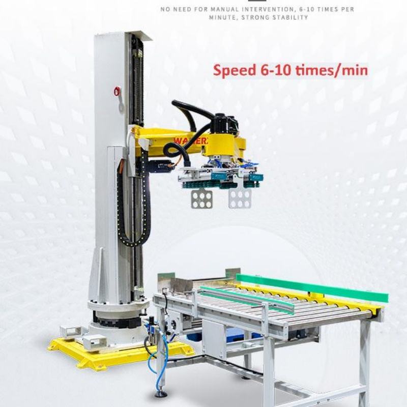 100kg Heavy Duty Column Type Robotic Palletizer Automatic Carton Stacking Machine for Warehouse ...