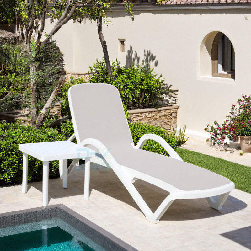 Outdoor Recliner Beach Chair - Pool Hotel Patio Leisure Adjustable ...