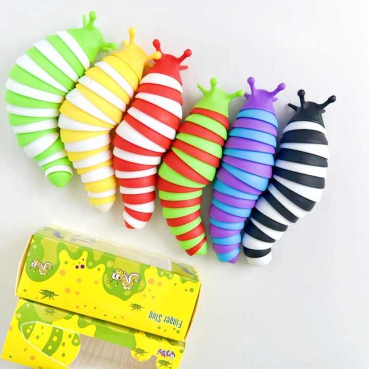 19cm Kids Autism Sensory Anime Fidget Stress Toy Sensory Slug Fidget ...