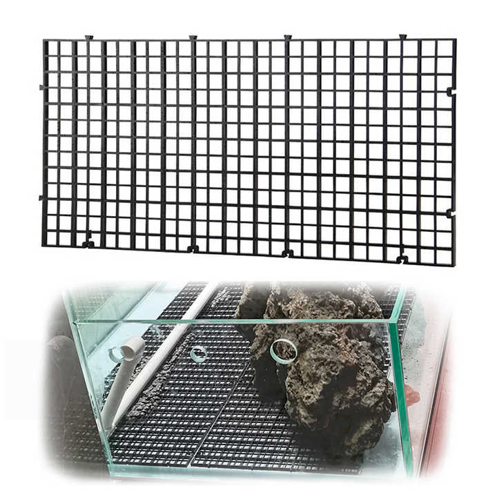 Fish Tank Divider Tray - Plastic Grid Aquarium Filter