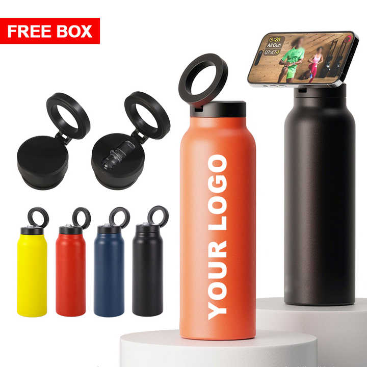 24oz & 32oz Portable Magnetic Lid Thermos - Perfect for Camping