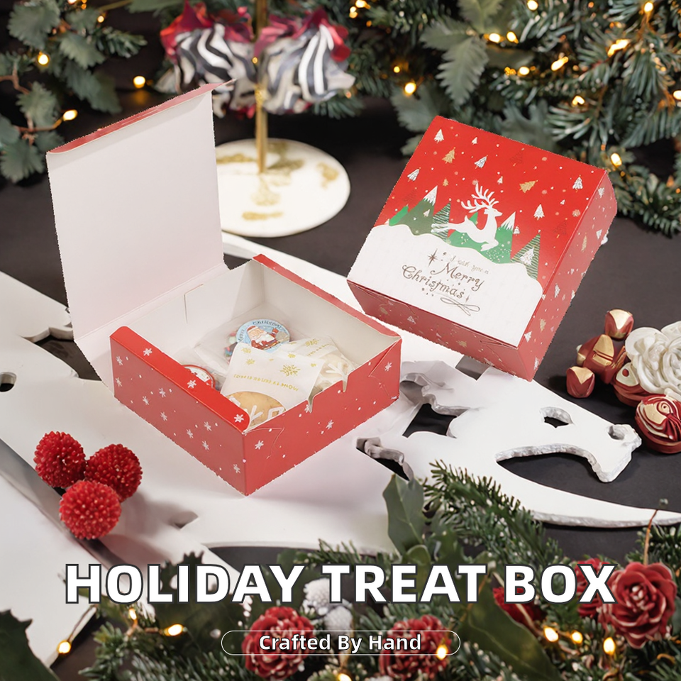 Handmade Disposable Paperboard Folders Packaging Box for Candy Egg Tart ...