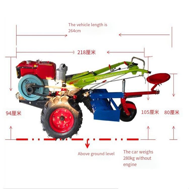 Small Walking Tractor 15 HP Electric Start 18 HP Ditcher| Alibaba.com