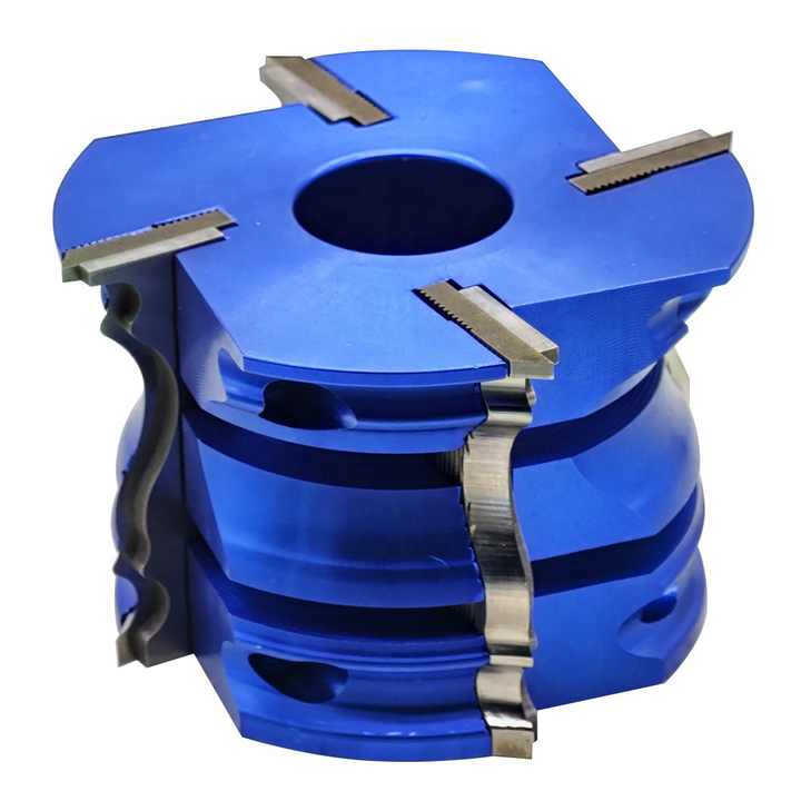 Shaper Cutter Heads with Corrugated Knives for Woodworking