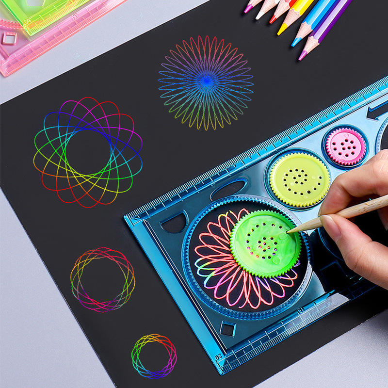Multifunctional Ruler - Versatile and Colorful Drawing Kit