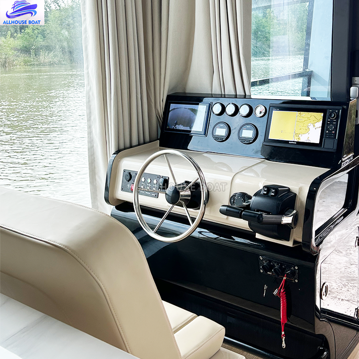 Floating Modular Prefab Villa Houseboat Aluminum Home for Luxury Resort ...