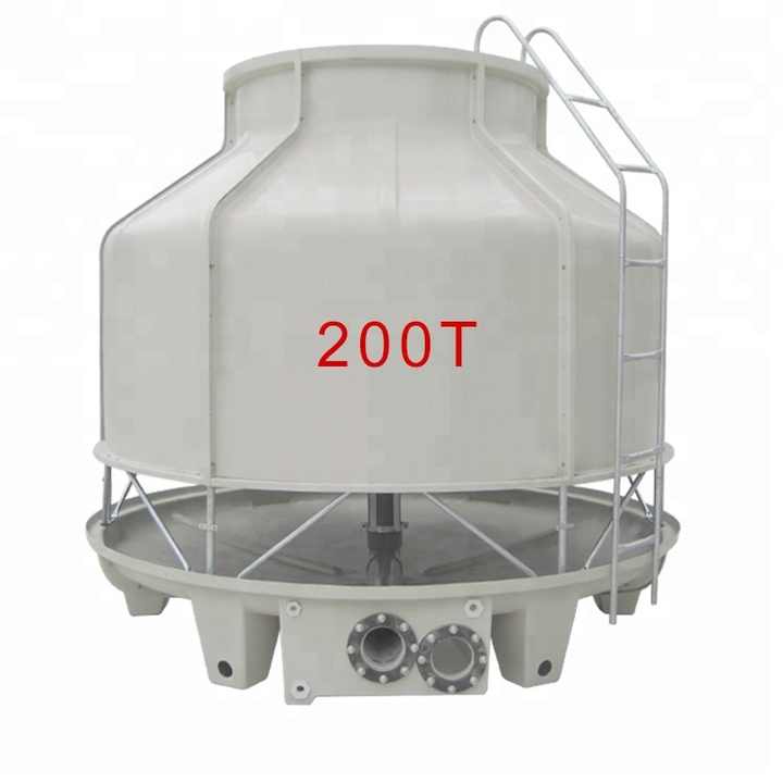 100RT Industrial Round Type Counter Current FRP Cooling Tower