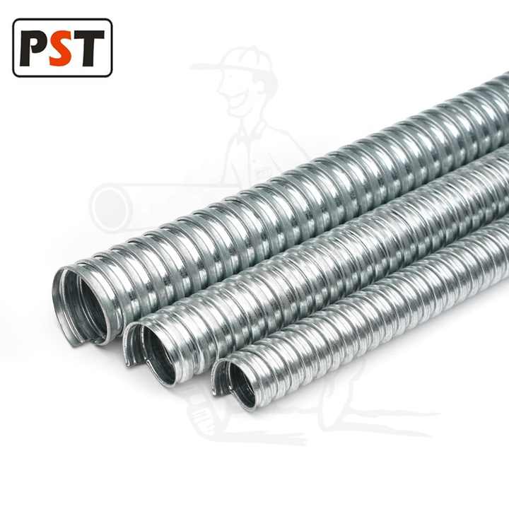 Galvanized Flexible Conduit Fit with Squeeze Connector Steel Conduit ...