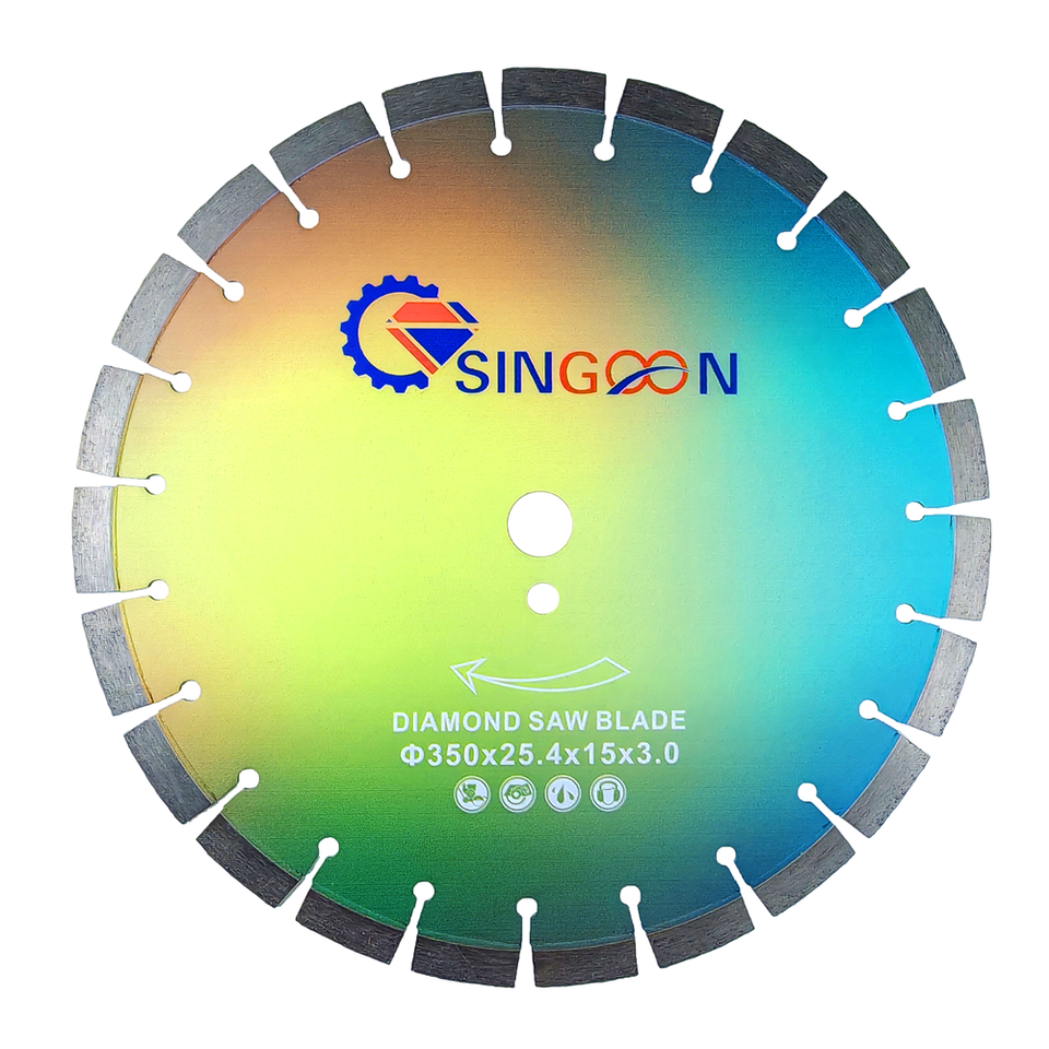 14 Inch 350mm Industrial Grade Laser Welded Segmented Saw Blade for ...