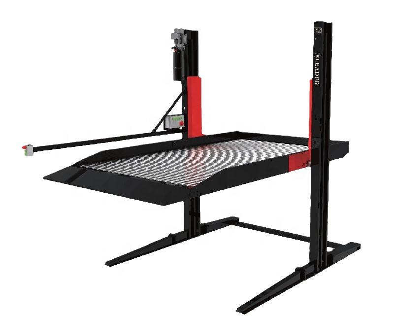 Double Level Parking Equipment - Vertical 2 Post Hydraulic Car Stacker