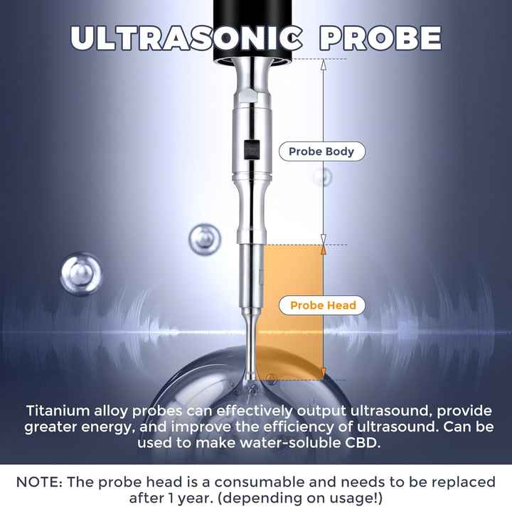 Laboratory Ultrasonic Cell Pulverizer - 18mm Probe 1800W
