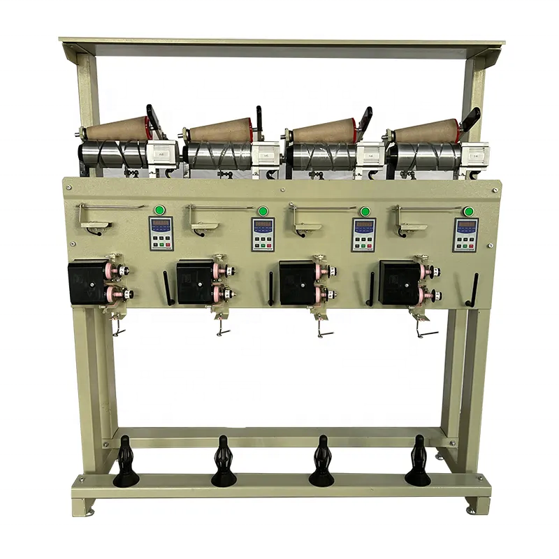 4 Heads High Speed Cone to Cone Winding Machine - Factory Price