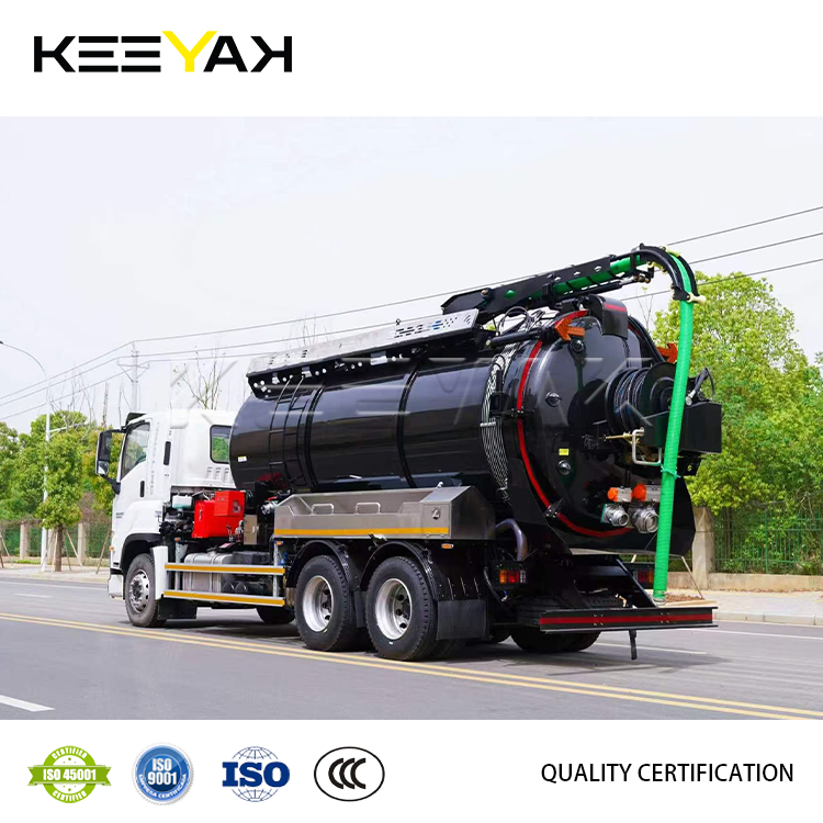 17CBM ISUZU 6*4 Sewage Suction Jetting Truck 240HP 6HK1 Euro 6 Engine ...