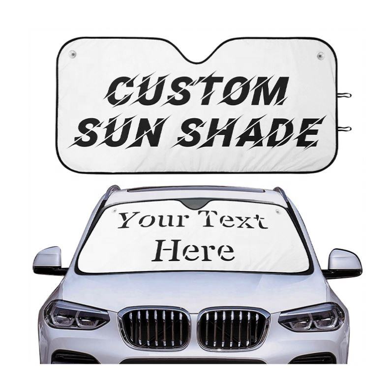 Auto Glass Sun Shade 4 Free Suction Cups Car Front Window Windshield ...