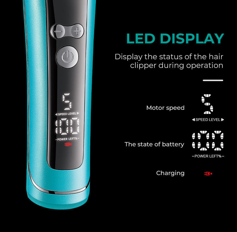 VGR V-299 Ceramic Blade 9000RPM Motor Hair Clippers Salon Professional Hair Trimmer Cordless for ...